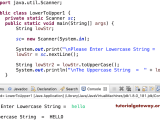Java Program To Convert Lowercase To Uppercase