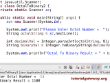 Java Program To Convert Octal To Binary
