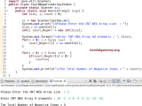 Java Program To Count Negative Array Numbers