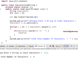 Java Program To Count Total Characters In A String