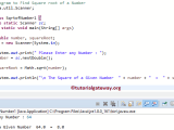 Java Program To Find Square Root Of A Number