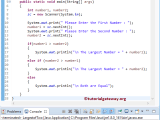 Java Program To Find Largest Of Two Numbers