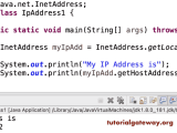 Java Program To Get The Ip Address