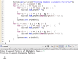Java Program To Print Diamond Alphabets Pattern