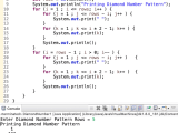 Java Program To Print Diamond Number Pattern
