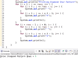 Java Program To Print Diamond Pattern