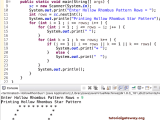 Java Program To Print Hollow Rhombus Star Pattern