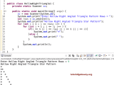 Java Program To Print Hollow Right Angled Triangle Star Pattern
