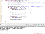 Java Program To Print Inverted V Star Pattern