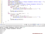 Java Program To Print K Shape Alphabets Pattern