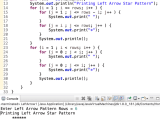 Java Program To Print Left Arrow Star Pattern