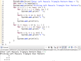 Java Program To Print Left Pascals Star Triangle