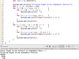 Java Program To Print Right Arrow Alphabets Pattern