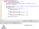 Java Program To Print Triangle Of Mirrored Alphabets Pattern
