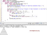 Java Program To Print Triangle Of Same Alphabets Pattern