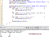 Java Program To Print V Star Pattern