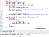 Java Program To Reverse A Number