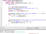 Java Program To Reverse An Array