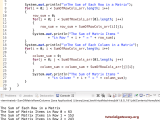 Java Program To Find Sum Of Matrix Rows And Column