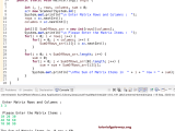 Java Program To Find Sum Of Each Matrix Row