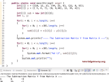 Java Program To Subtract Two Matrices
