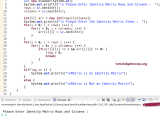 Java Program To Find Matrix Is An Identity Matrix
