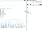 Javascript Floor Function