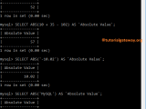 Mysql Abs Function