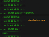 Mysql Current Timestamp