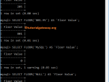 Mysql Floor Function