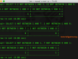 Mysql Not Between Operator