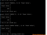 Mysql Power Function