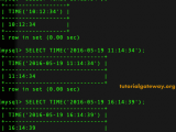 Mysql Time Function
