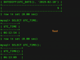 Mysql Utc Time Function