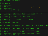 Mysql Utc Time Function