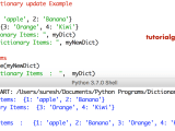 Python Dictionary Update