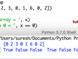 Python Numpy Comparison Operators