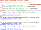 Python Program To Check Number Is Divisible By 5 And 11