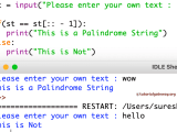 Python Program To Check A Given String Is Palindrome