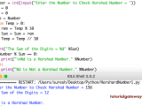 Python Program To Check A Number Is A Harshad Number