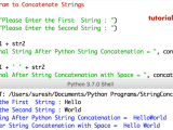 Python Program To Concatenate Strings