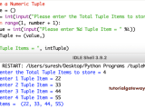 Python Program To Create A Tuple With Numbers