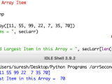 Python Program To Find Second Largest In An Array