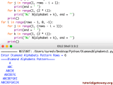 Python Program To Print Diamond Alphabets Pattern