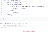 Python Program To Print F Star Pattern