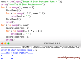 Python Program To Print H Star Pattern