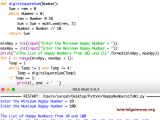 Python Program To Print Happy Numbers From 1 To 100