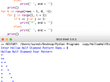 Python Program To Print Hollow Half Diamond Star Pattern