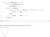 Python Program To Print Hollow Inverted Pyramid Star Pattern