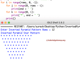 Python Program To Print Inverted Pyramid Star Pattern